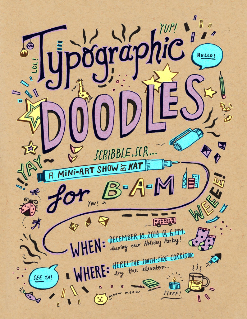 Typographic Doodles: Today at BAM! - BAM Creative